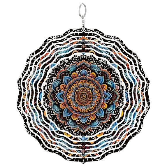 Era Gift Quality Mandala Spiritual Sun Catcher 3D Wind Spinner ...