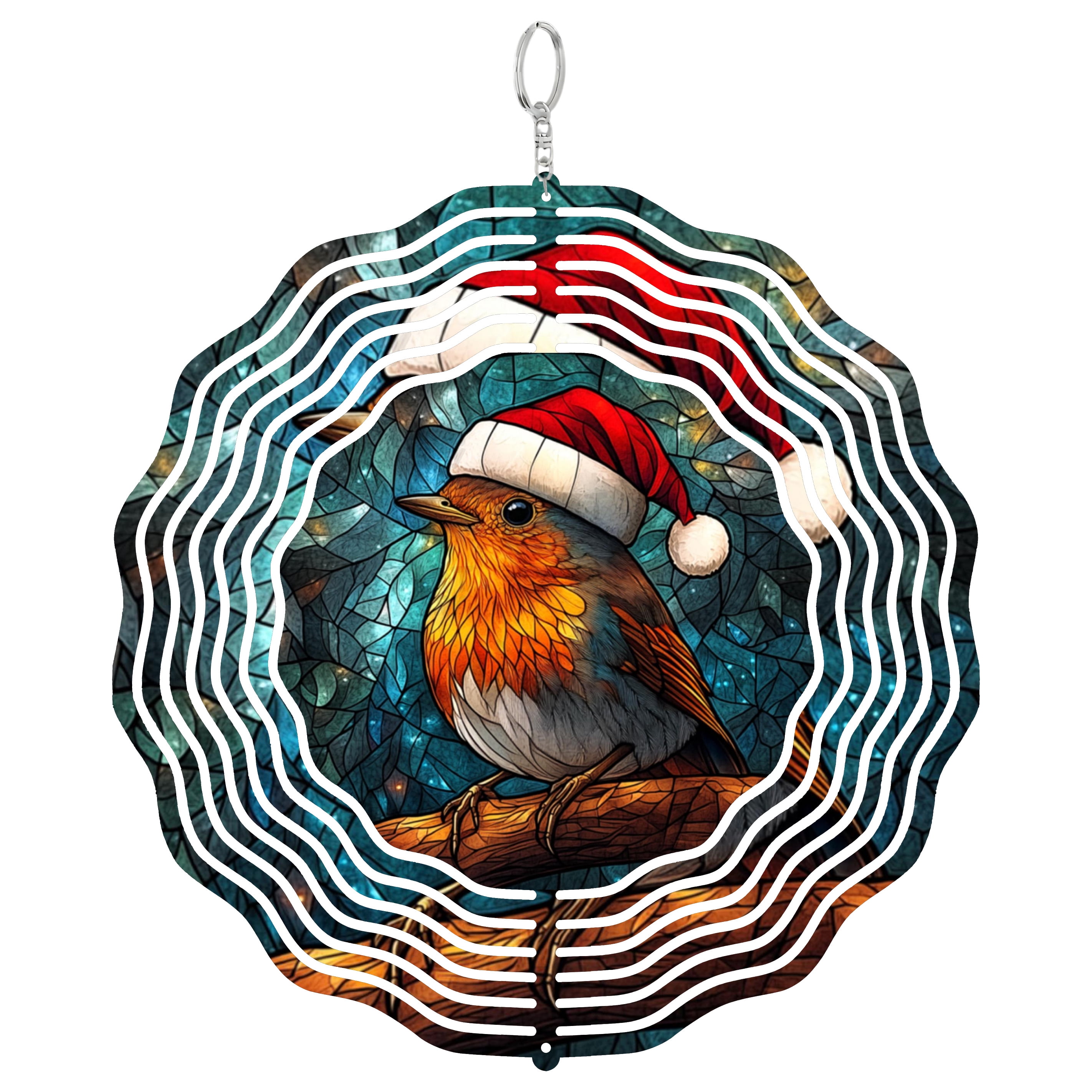 Era Gift Robin Bird Wind Spinner, Christmas Holiday 3D Kinetic Art ...