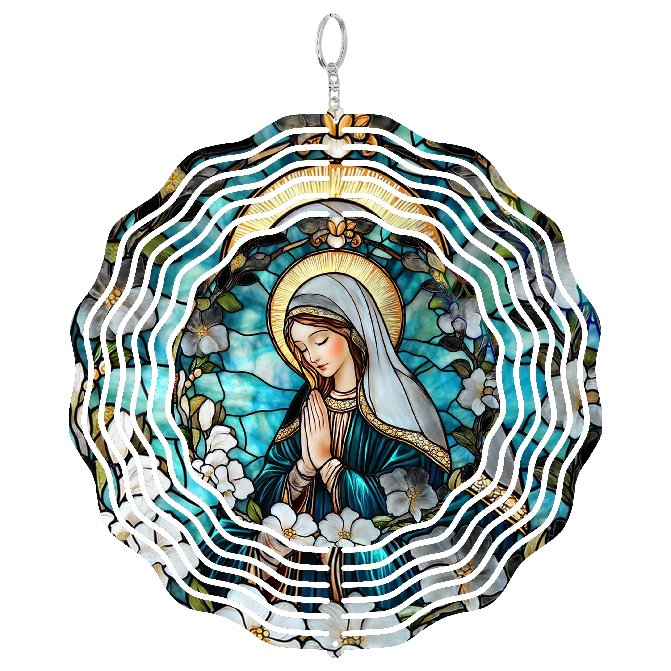 Era Gift Spiritual Lady Wind Spinner, Graceful Faith 3D Kinetic Art ...