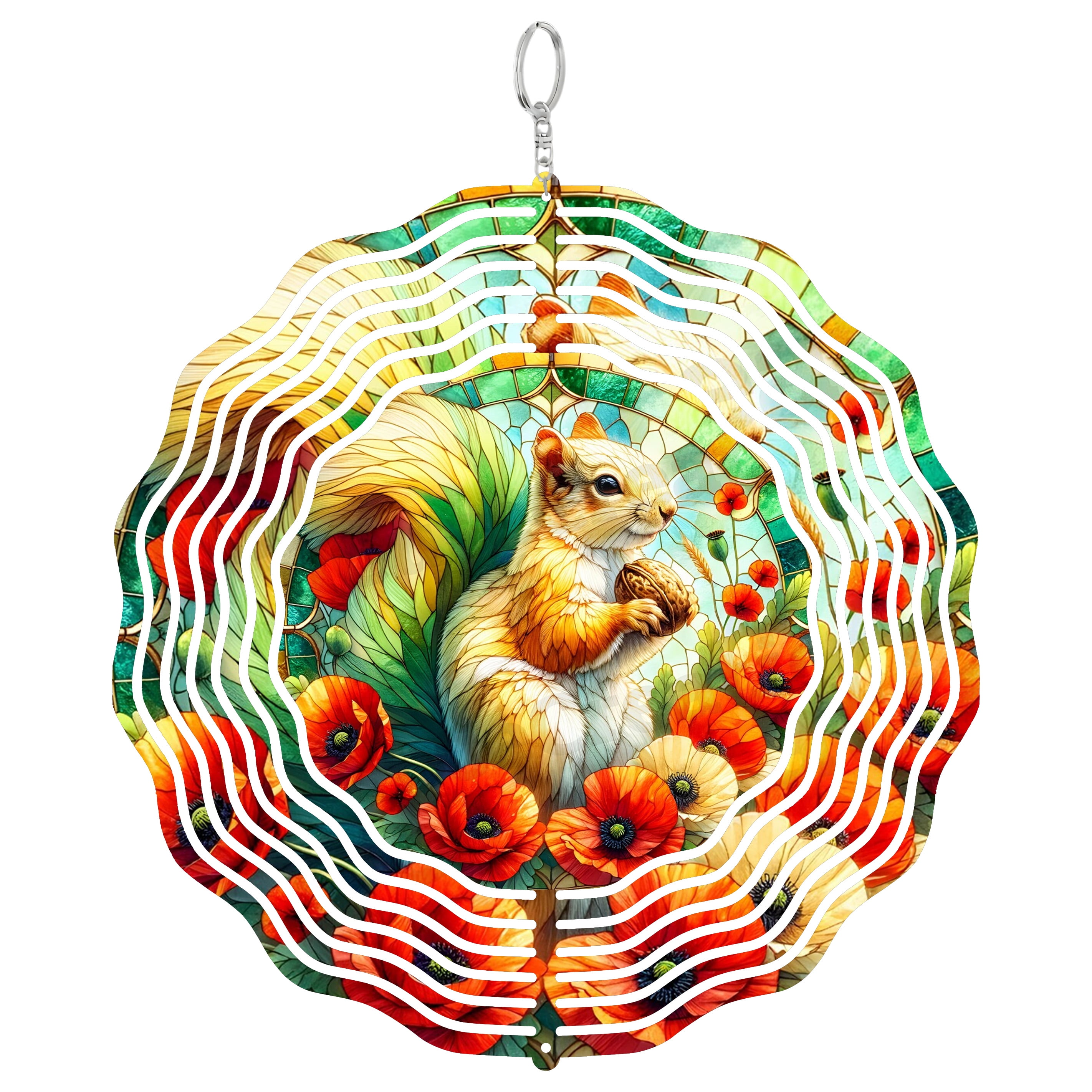 Era Gift Spring Animals Sun Catcher 3D Wind Spinner, Stainless Steel ...
