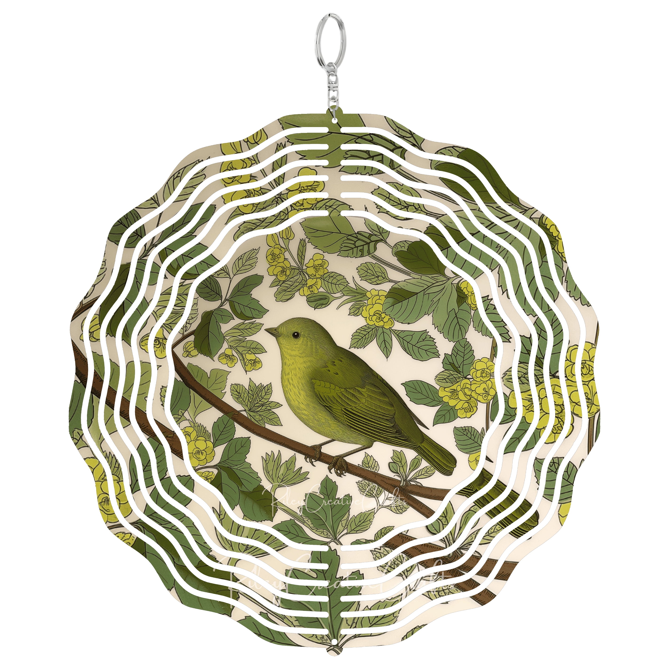 Era Gift Springtime Bird Wind Spinner, Floral Nature 3D Kinetic Art ...