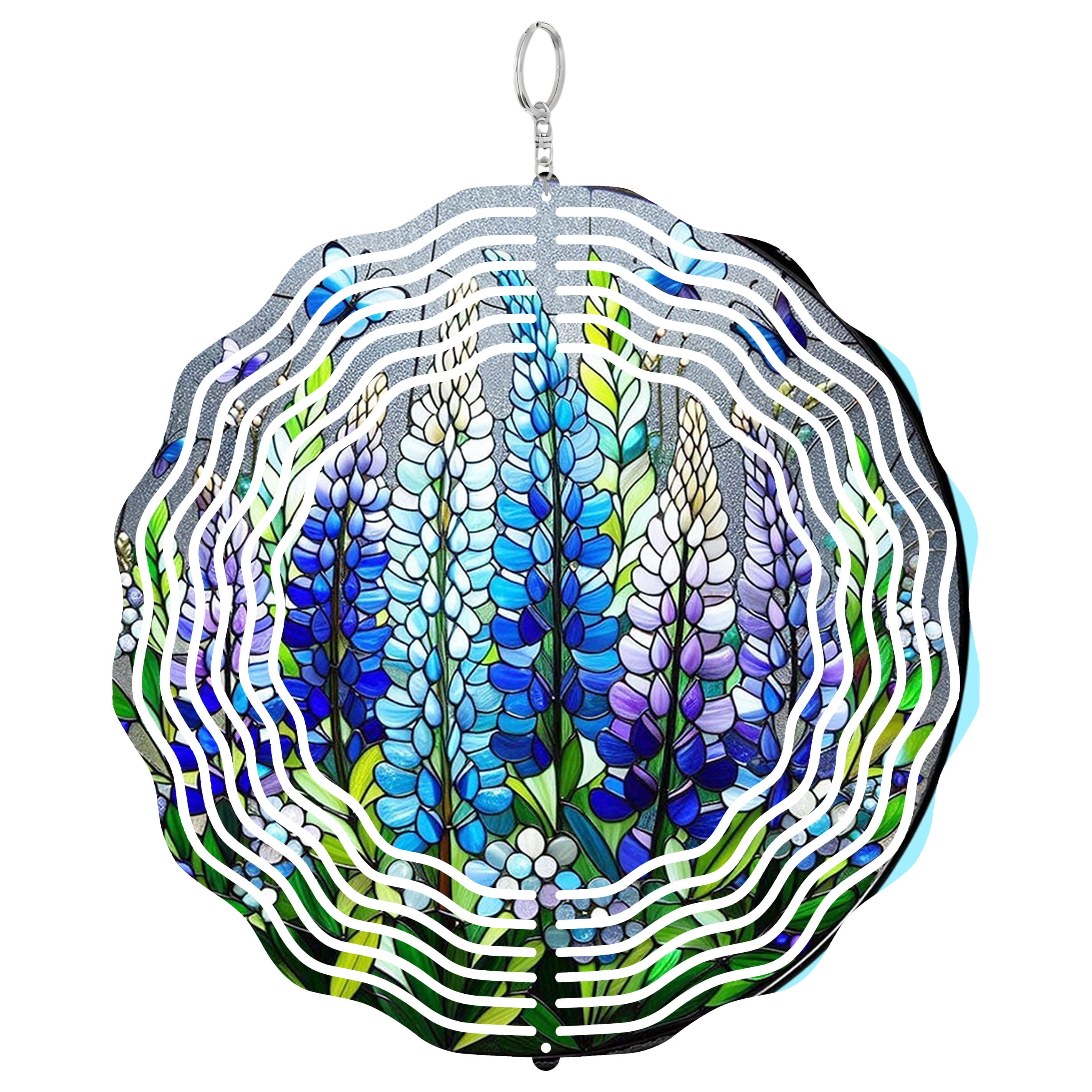 Era Gift Texas Bluebonnet Wildflower Wind Chime, 3D Wind Spinner Style ...