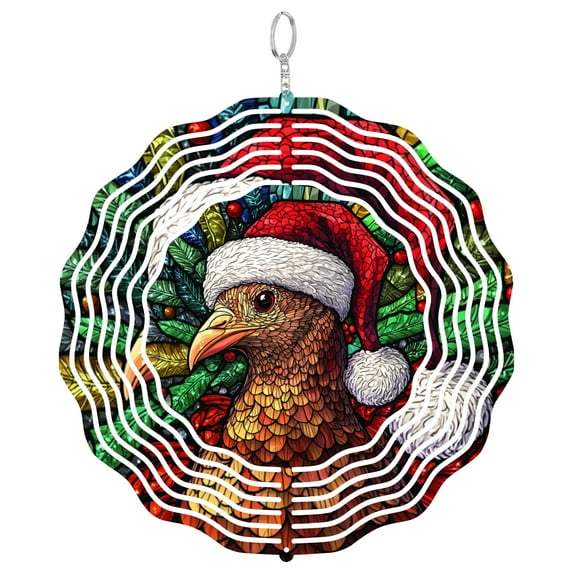 Era Gift Turkey Wind Spinner, Thanksgiving Santa 3D Kinetic Art, Fall ...