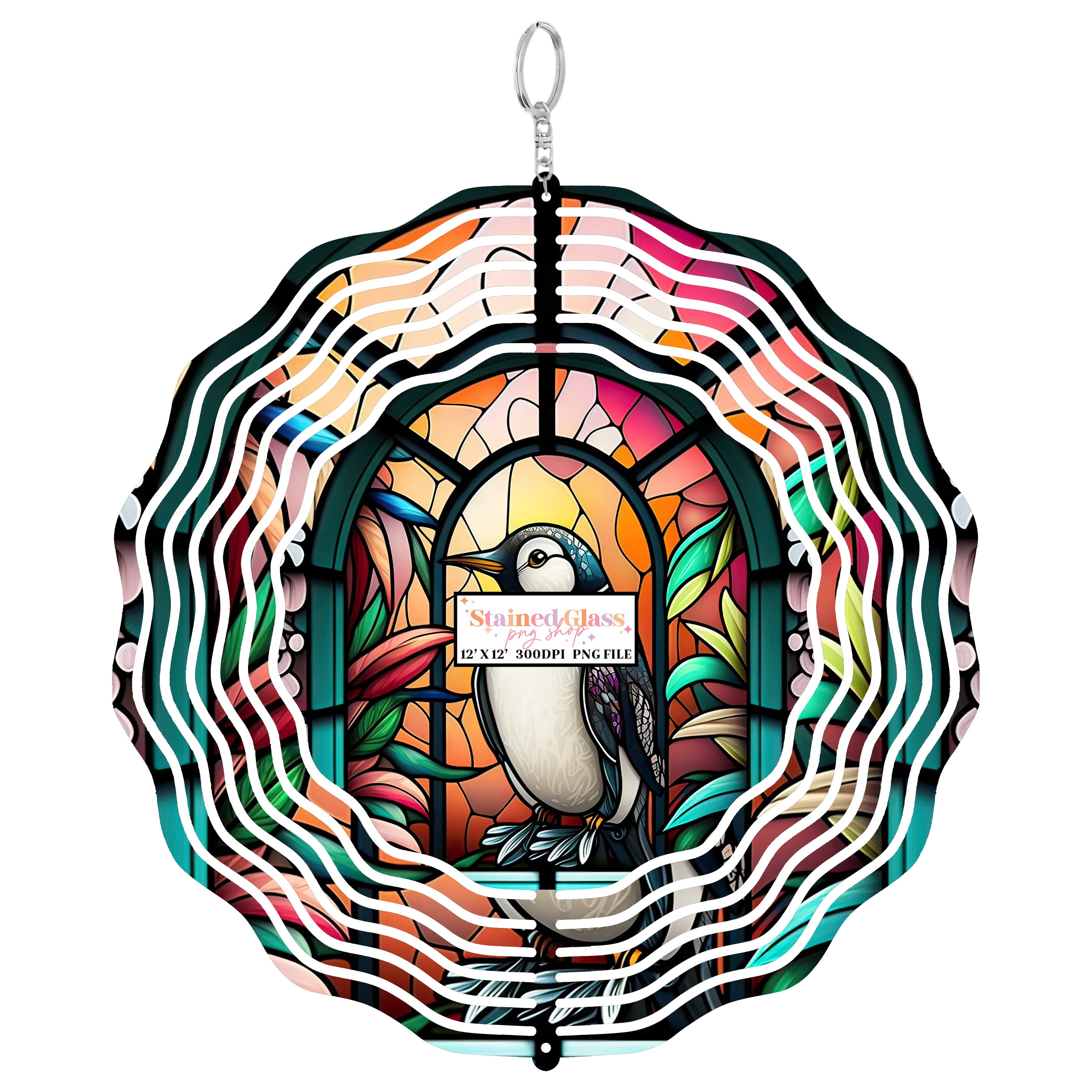 Era Gift Winter Penguin 3D Wind Spinner, Stainless Steel Kinetic Art ...