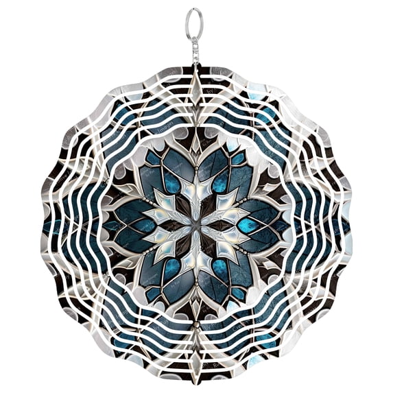 Era Gift Winter Snowflake Sun Catcher 3D Wind Spinner, Stainless Steel ...