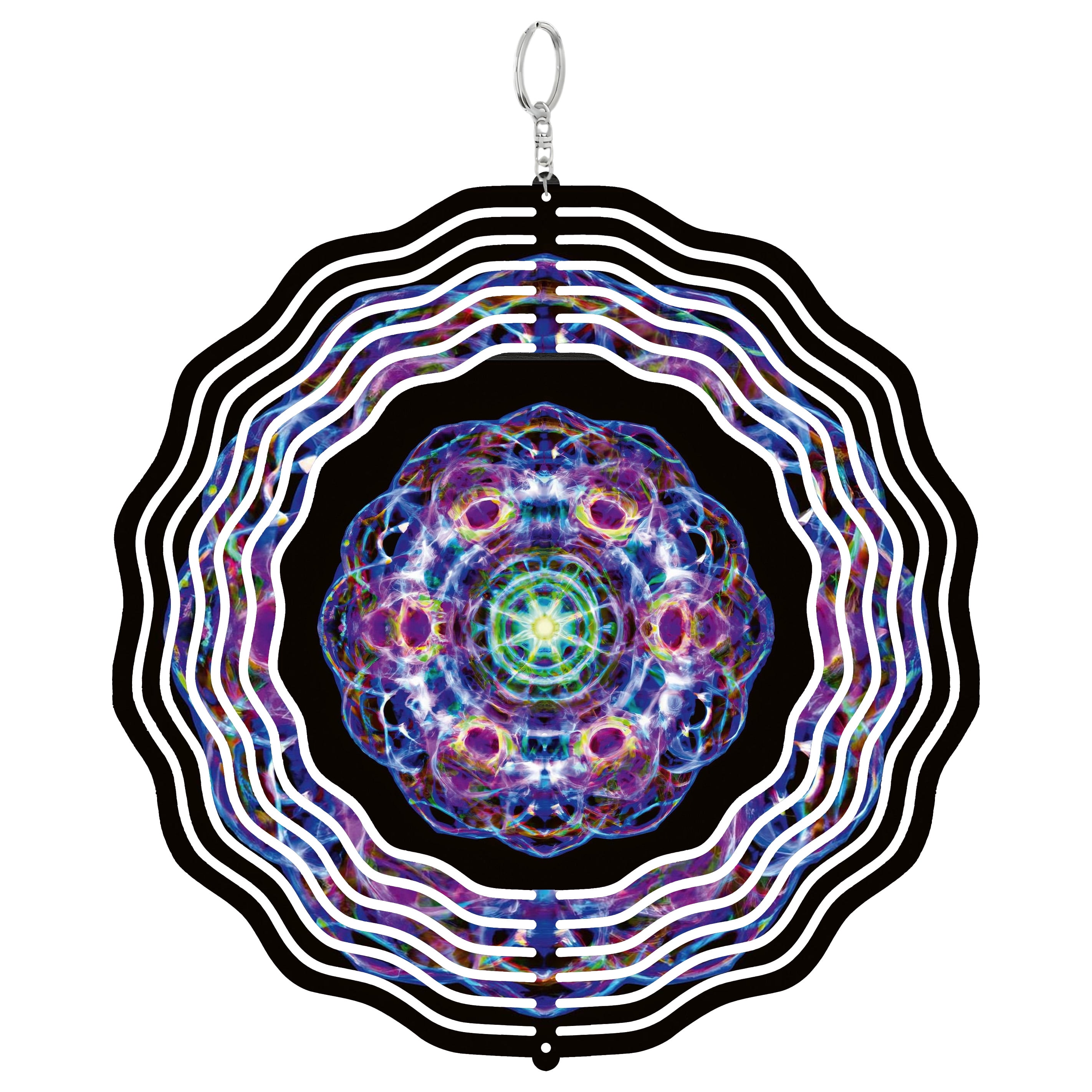 Era Gift Yoga Mandala Chakra Sun Catcher 3D Wind Spinner, Stainless ...