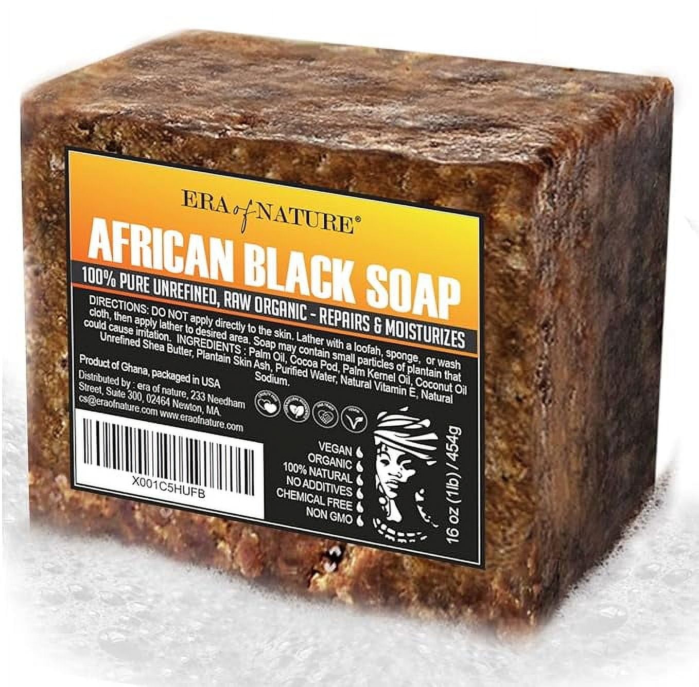 Era of Nature 100% Organic & Original African Black Soap for All Skin ...