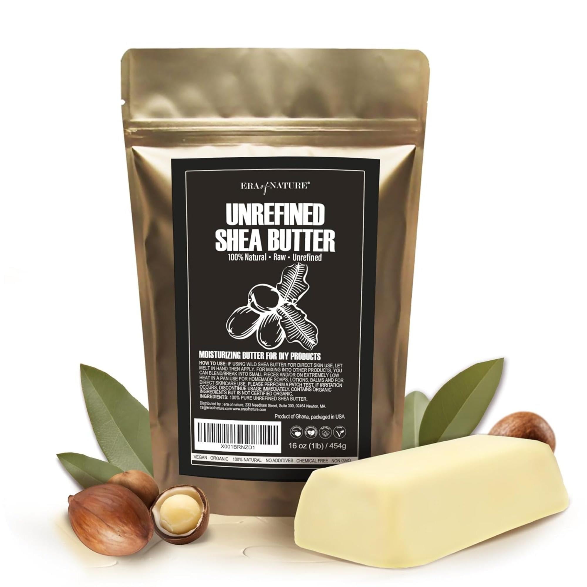 Era of Nature 100% Pure Unrefined Ivory African Shea Butter 16 oz, Use ...