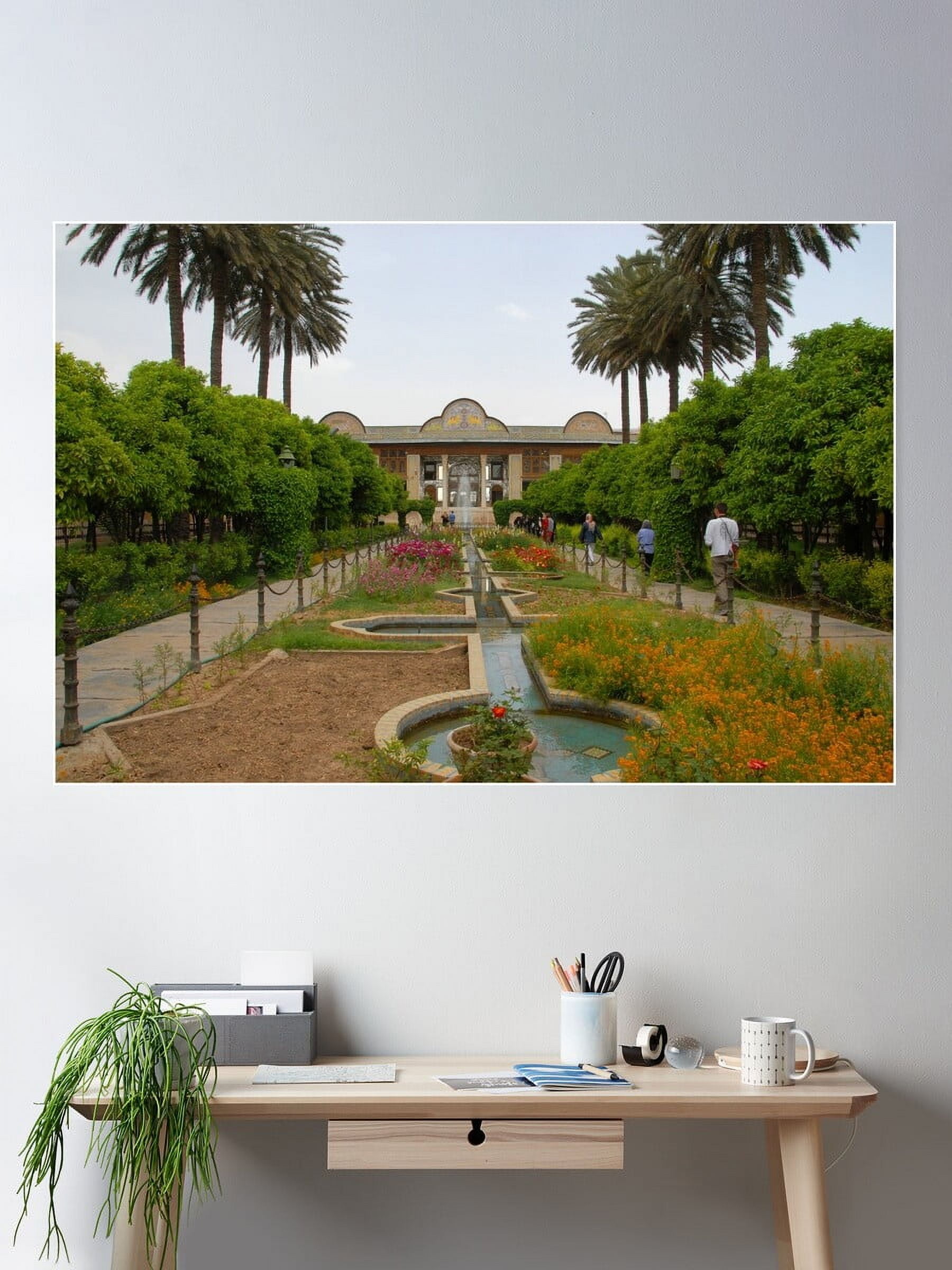 Eram Garden Qavam House, Fontain, Shiraz. Persia, Iran Poster Wall Art ...