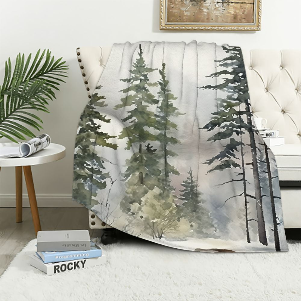 Erapdaur Tress Blanket Cozy Soft Flannel Throw Blanket for Bed Sofa ...