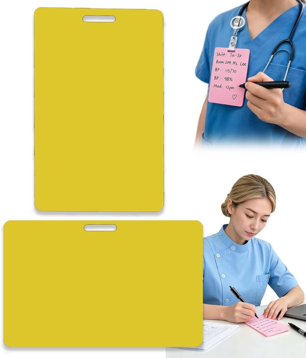 Erasable Badge Note, Reusable Silicone Badge Notepad, Erasable Badges ...