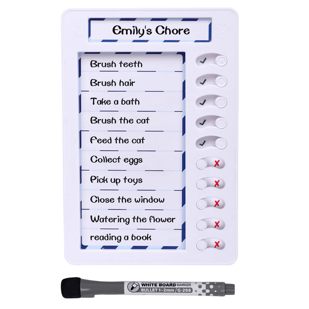 Erasable Chore Chart for Kids,Reusable to Do List Board My Chores ... Erasable Chore Chart for Kids,Reusable to Do List Board My Chores ...
