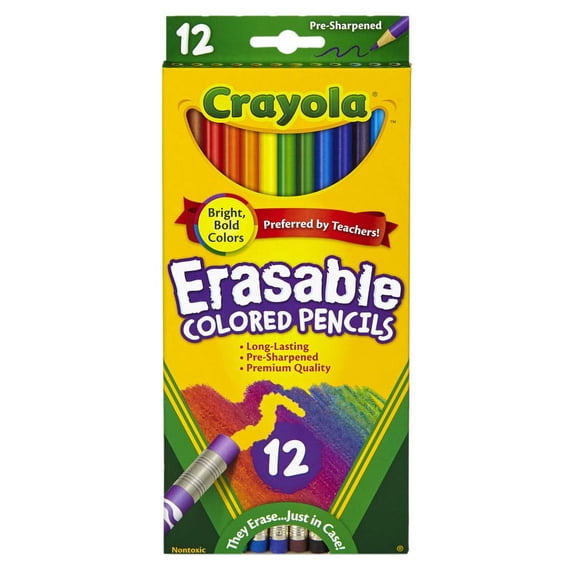 Erasable Colored Pencils, 12 Count | Bundle of 10 Boxes - Walmart.com