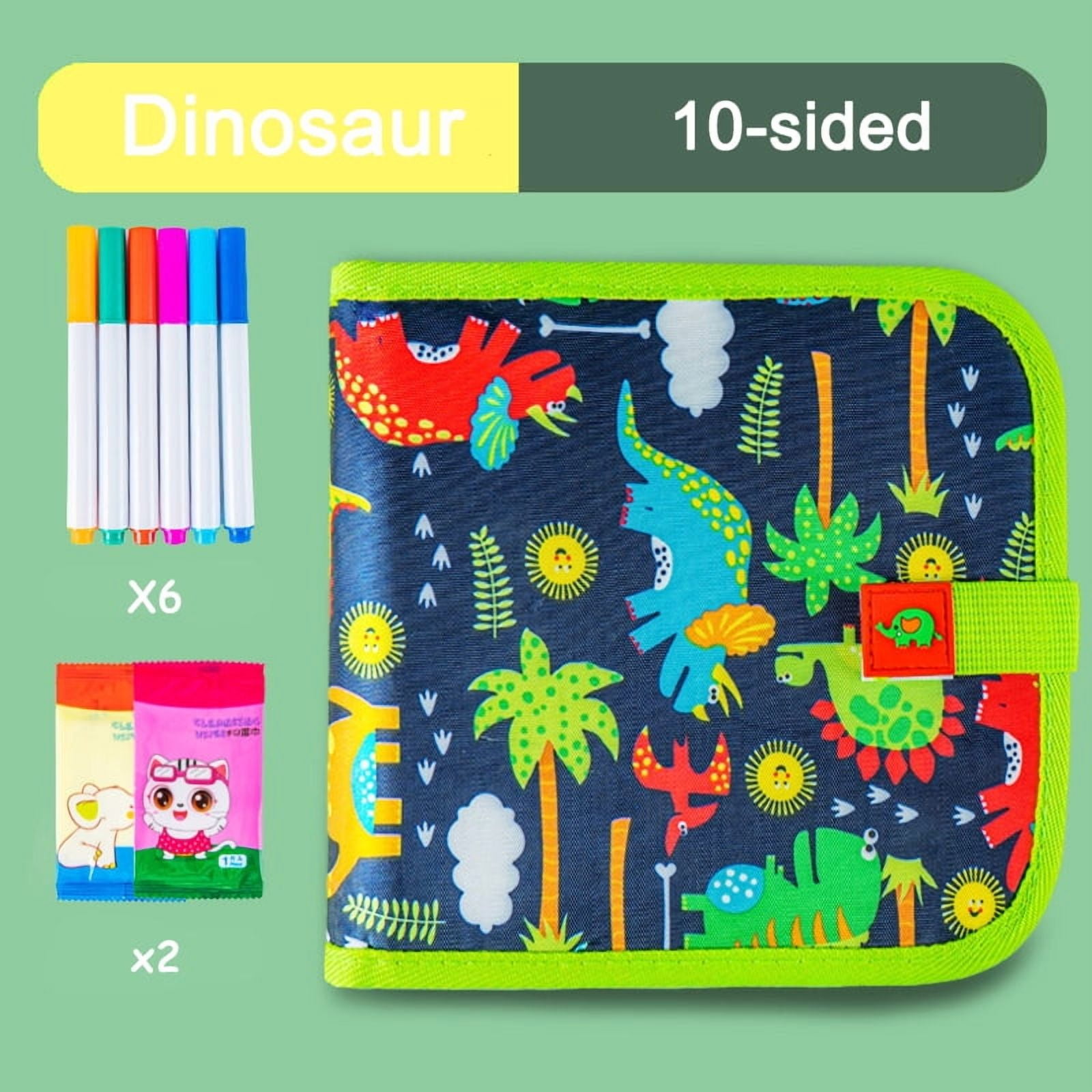 Erasable Doodle Book Reusable Magic Blackboard with Pens Painting for ...