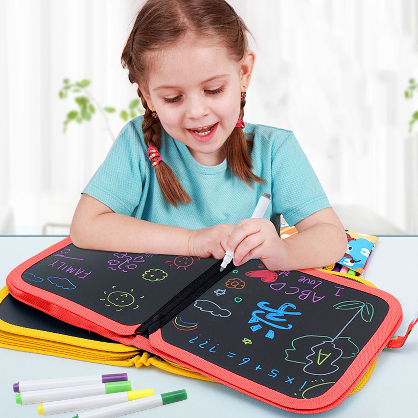 Erasable Drawing Book - Reusable Coloring & Writing Board ...