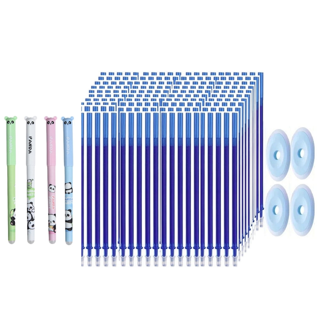 Erasable Gel Pen 0.5mm Needle Tip with Pen Refills and Erasers for ...