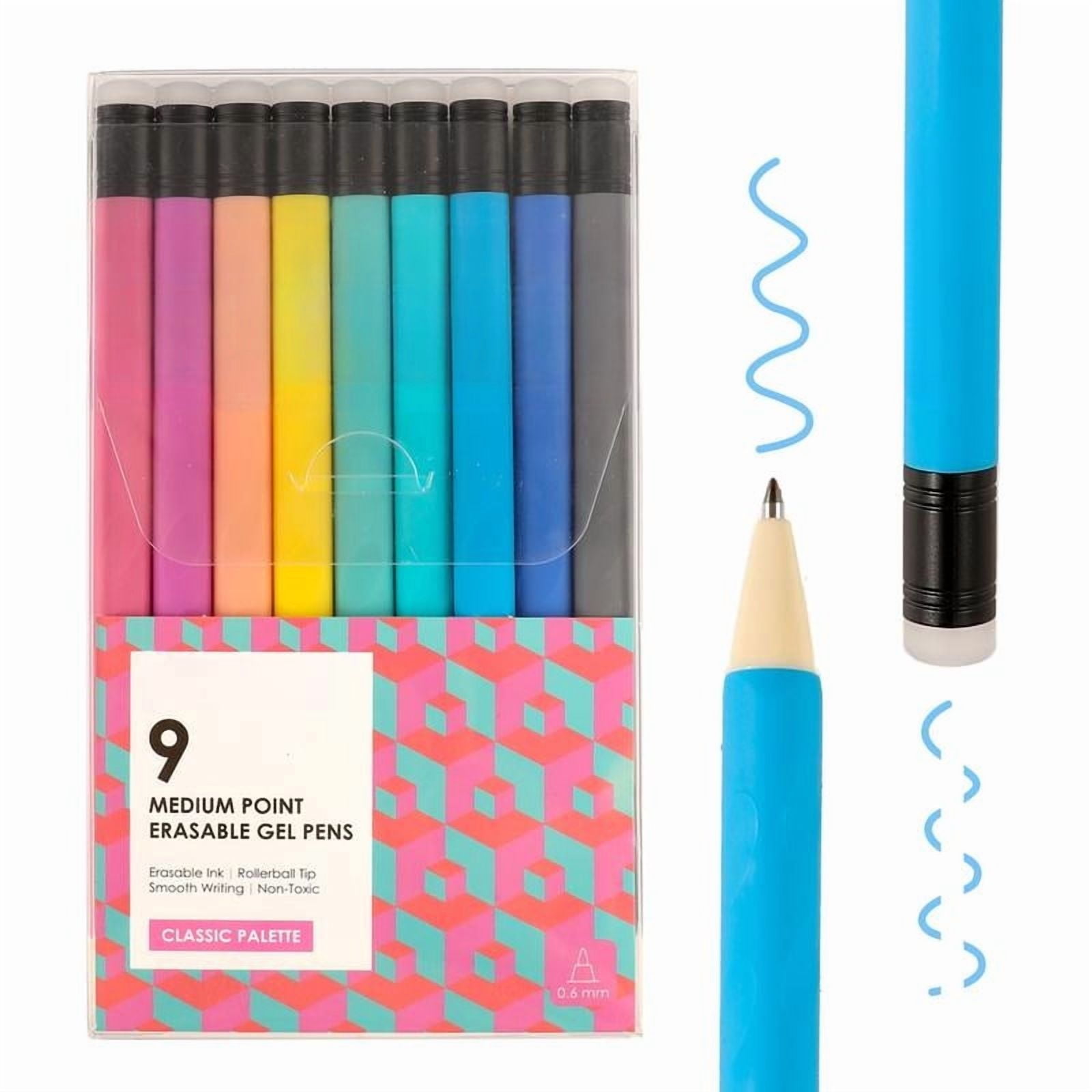 Erasable Gel Pen Set Medium Point Pens with Eraser for Everyday Use ...