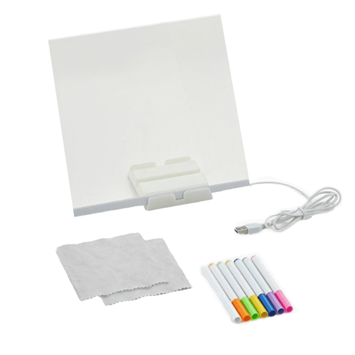 Erasable LED Fluorescent Board Glowing Advertising Sign for Stall ...