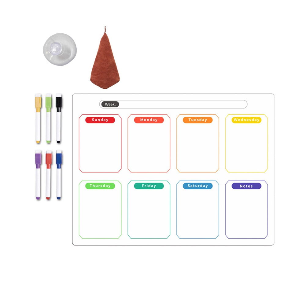 Erasable Magnetic Message Board Refrigerator Sticker Pvc Whiteboard ...