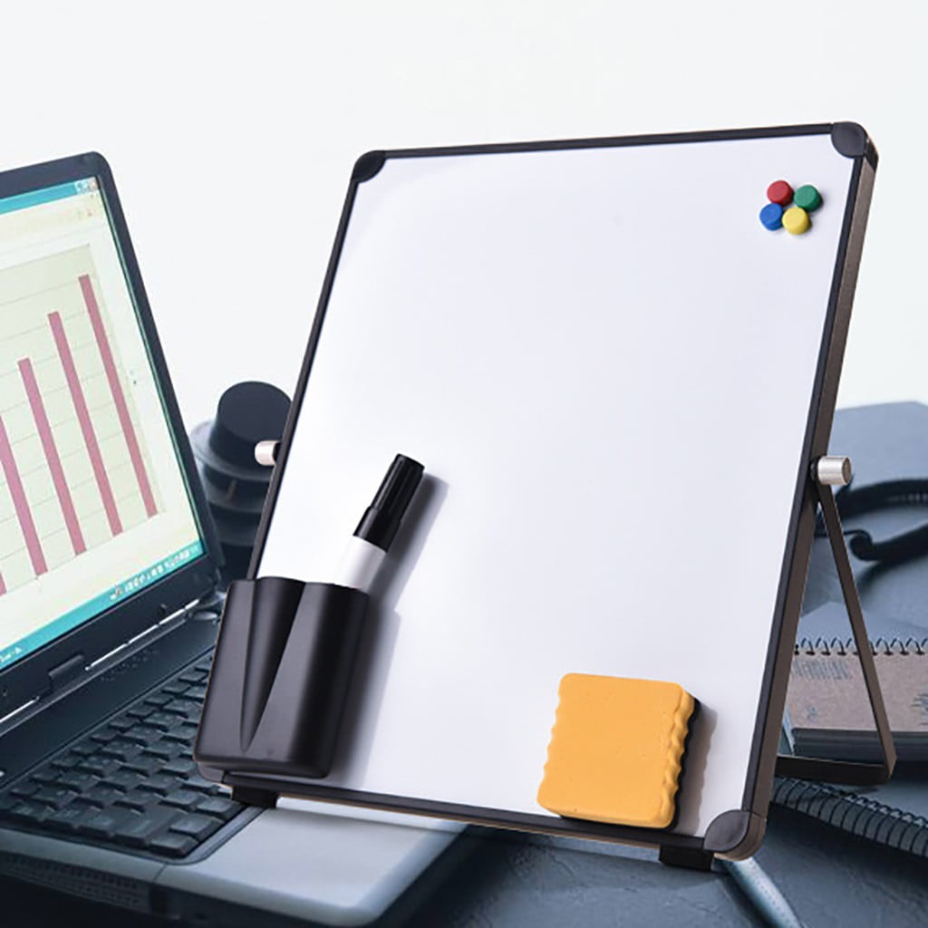 Erasable Magnetic Whiteboard, Metal Frame Whiteboard, Adjustable Height ...