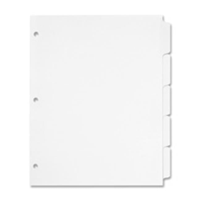 Erasable Tab Dividers- 8-Tabs- 11 in. x 8.5 in.- 8-Set- White - Walmart.com