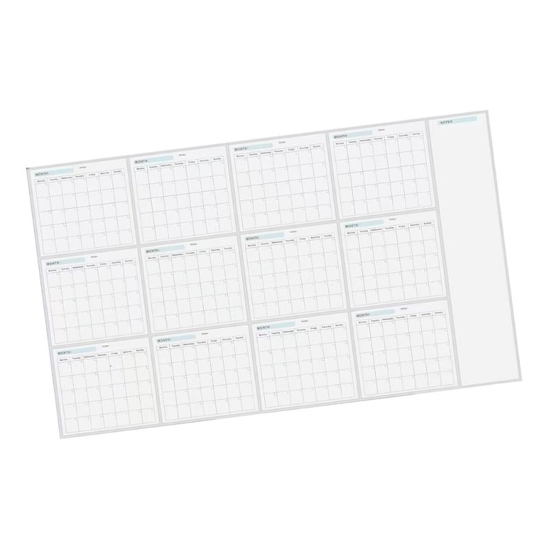 Erasable Wall Calendar Yearly Planner Undated Full Year to View ...