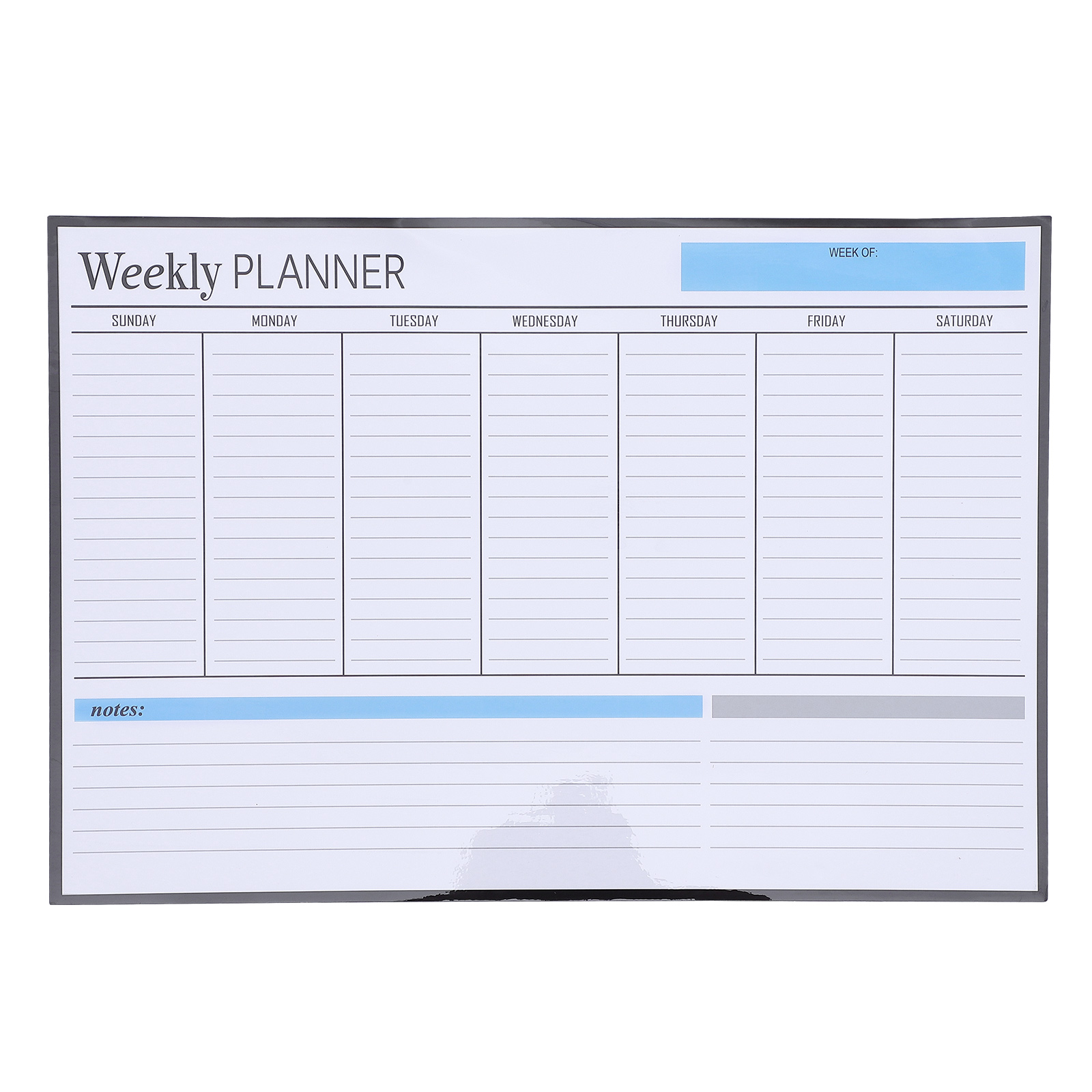 Erasable Weekly Planner Fridge Magnetic Message Board Removable Plan ...