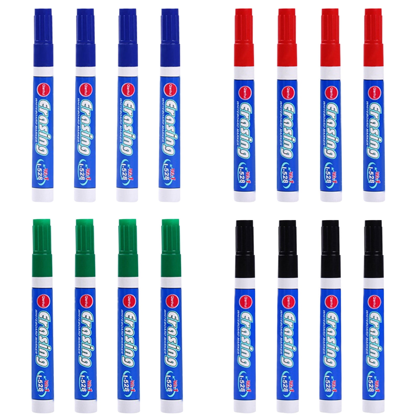 Erasable Whiteboard Markers 4Pack Colorful Fine Tip Water-based ...