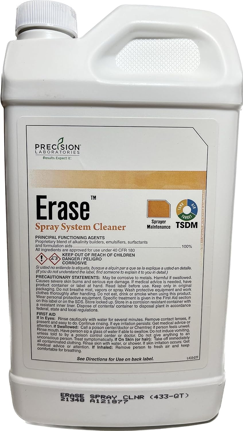 Erase (32 fl. oz. / 1 Quart) by Percision Labs - Spray Tank Cleaner for ...