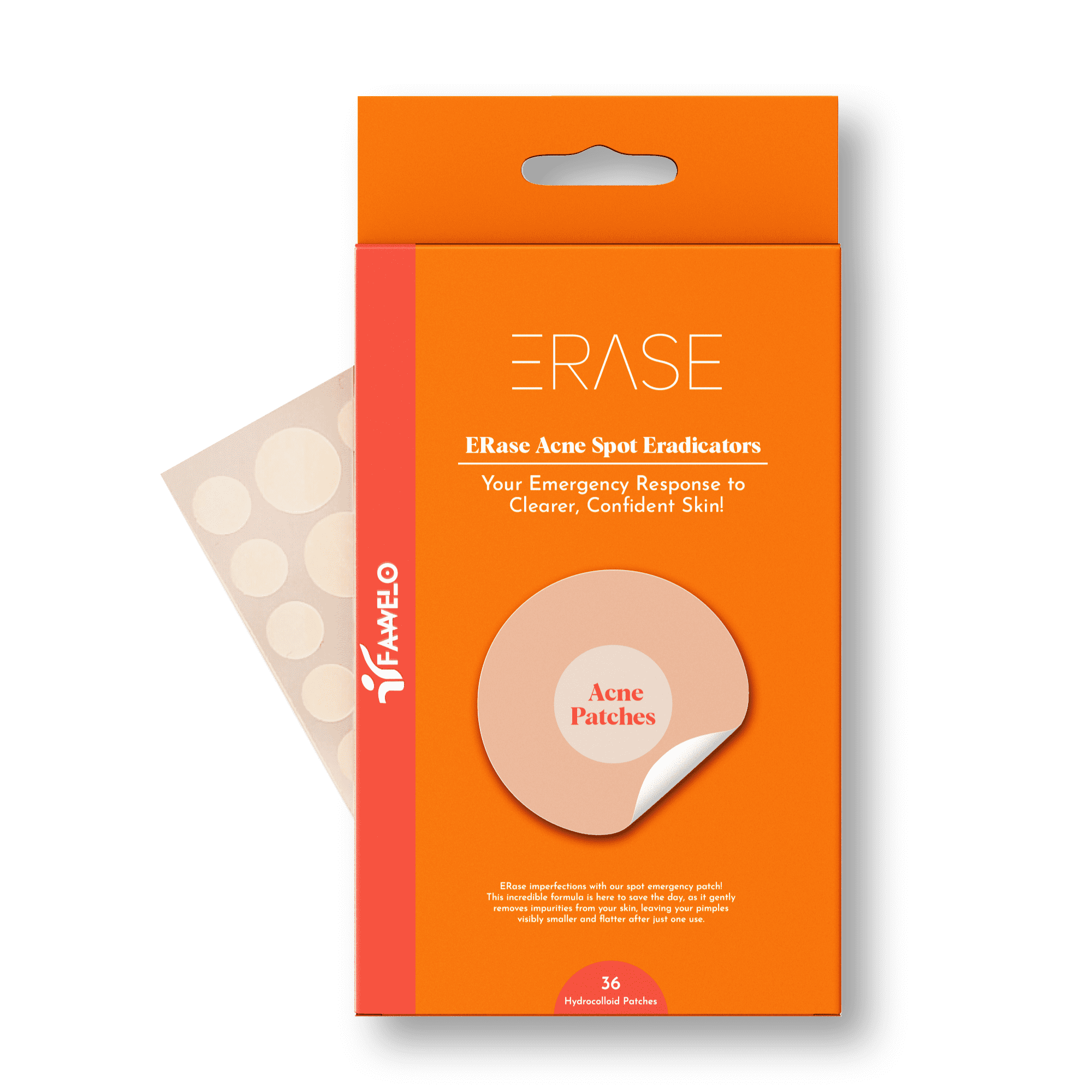 Erase Acne Patches - Pimple Patch Treatment with Hydrocolloid, 36 Count ...