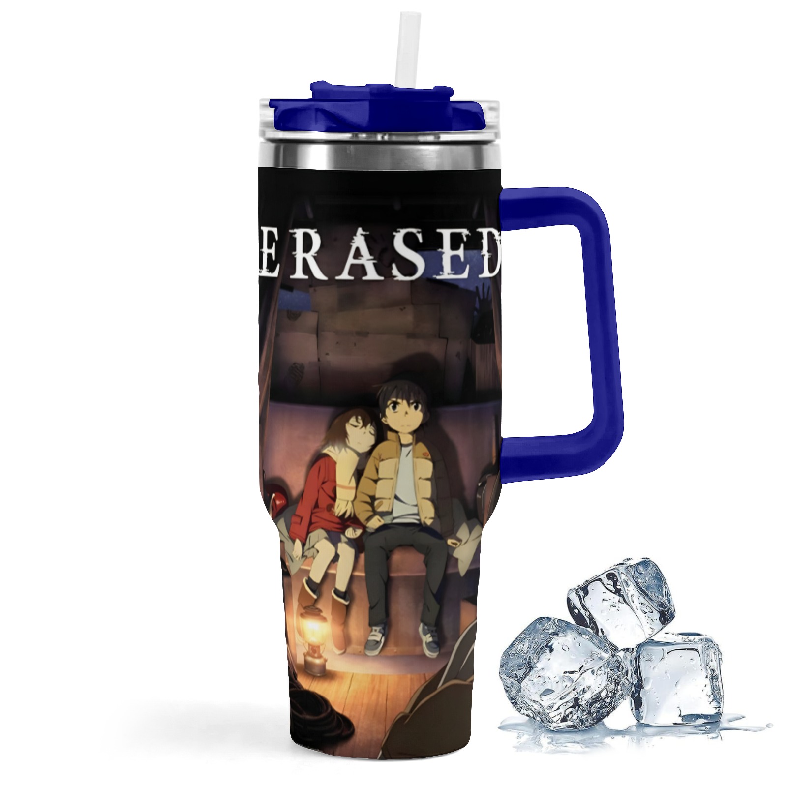 Erased Large capacity car cup has an iconic print, is durable with ...