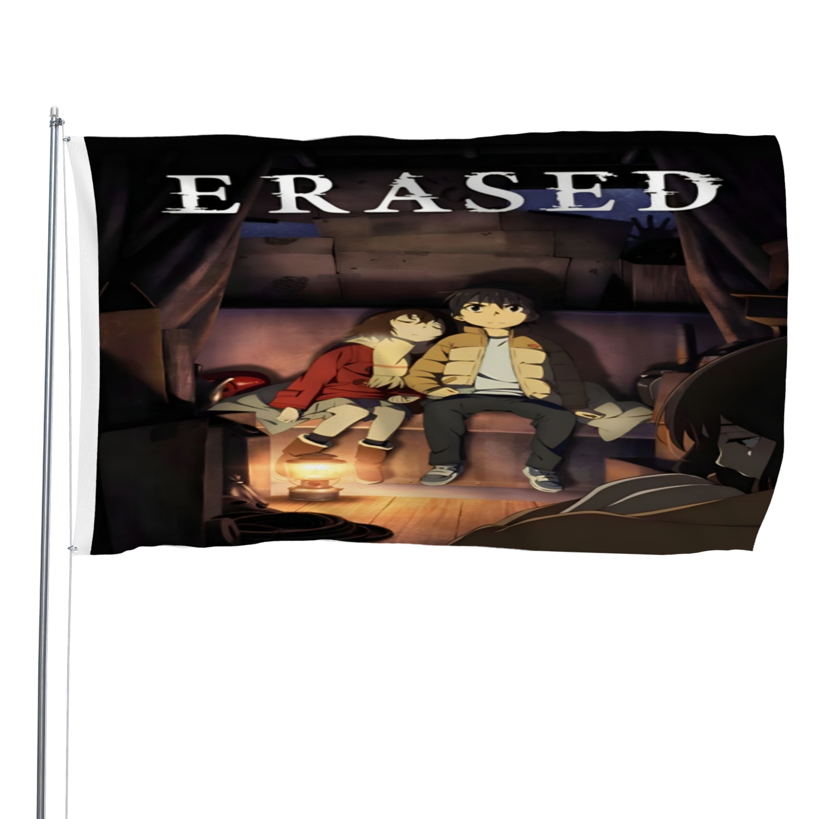 Erased flag perfect for outdoor decoration, can be hung indoors ...