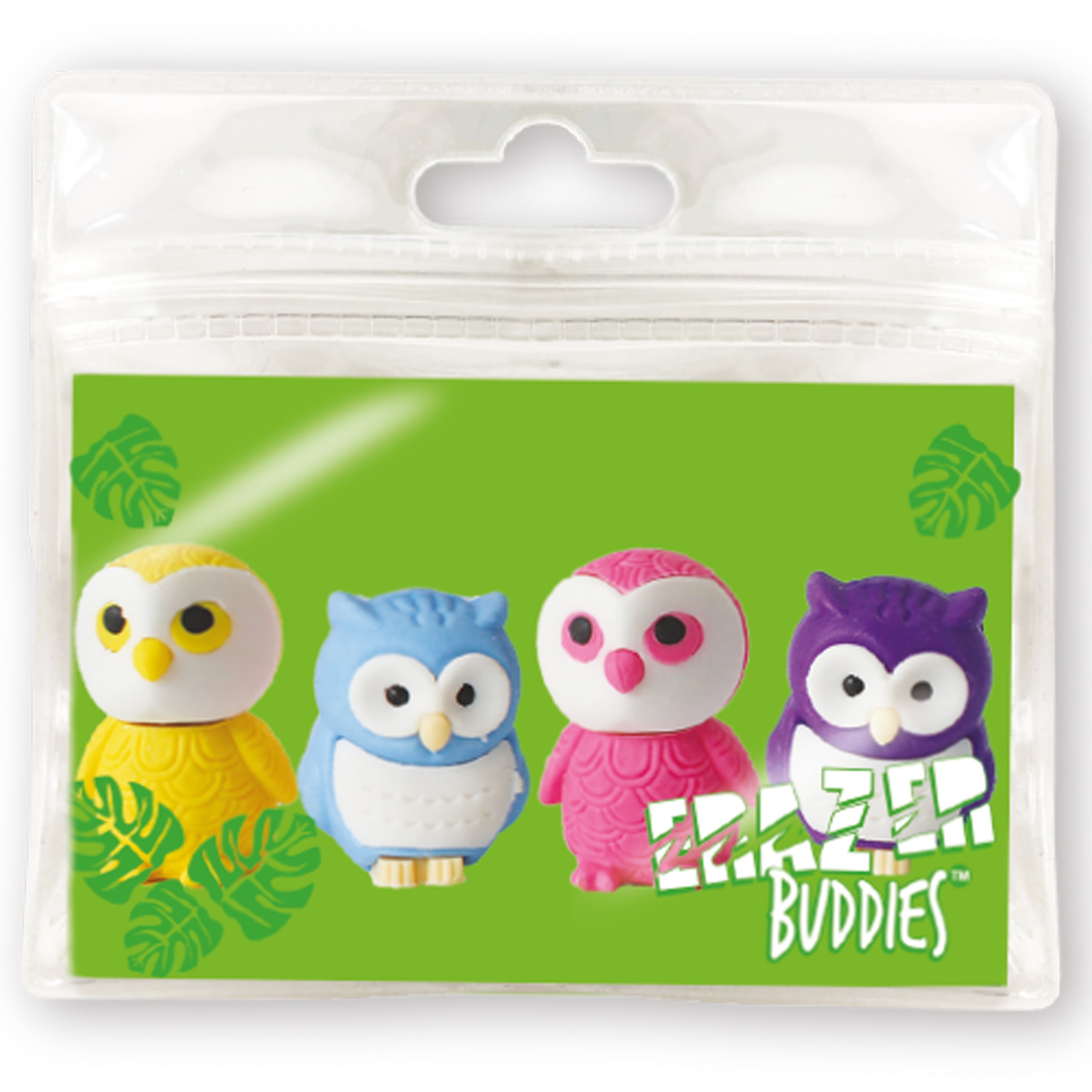 Eraser Buddiez - Owl from Deluxebase. Bird Rubber Eraser Stationary Set ...