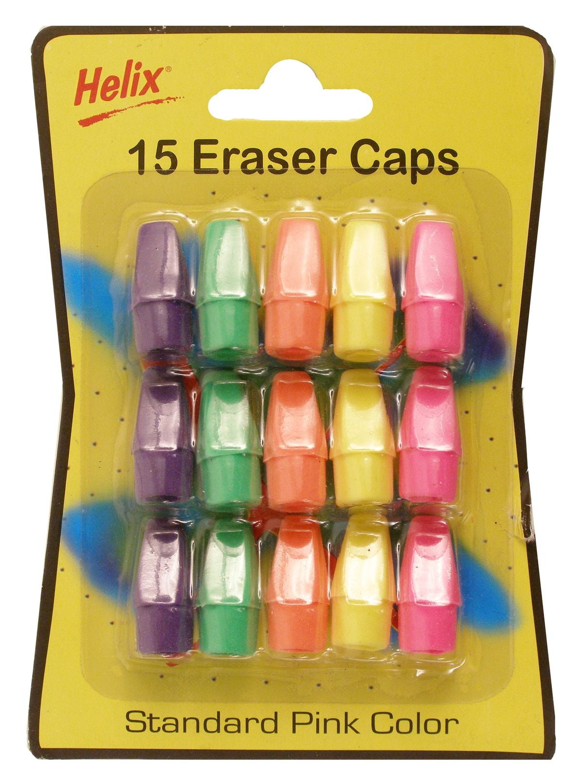 Eraser Caps assorted colors, pack of 15, standard (pack of 20 ...