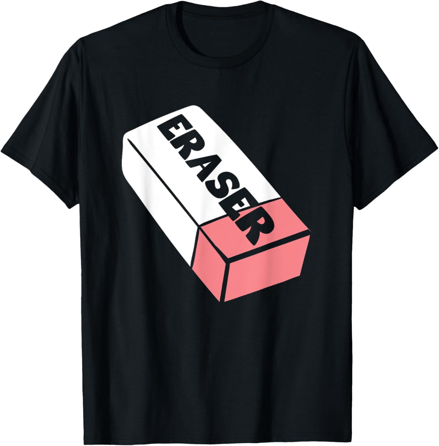 Eraser Costume T-Shirt men and women can wear, black, white, gifts ...