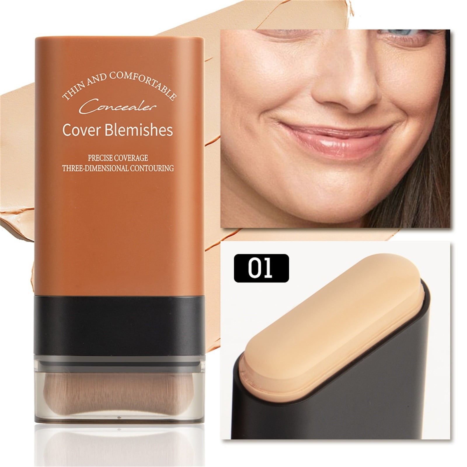 Eraser Foundation Stick Multi-Use Foundation Stick Makeup with Built-In ...