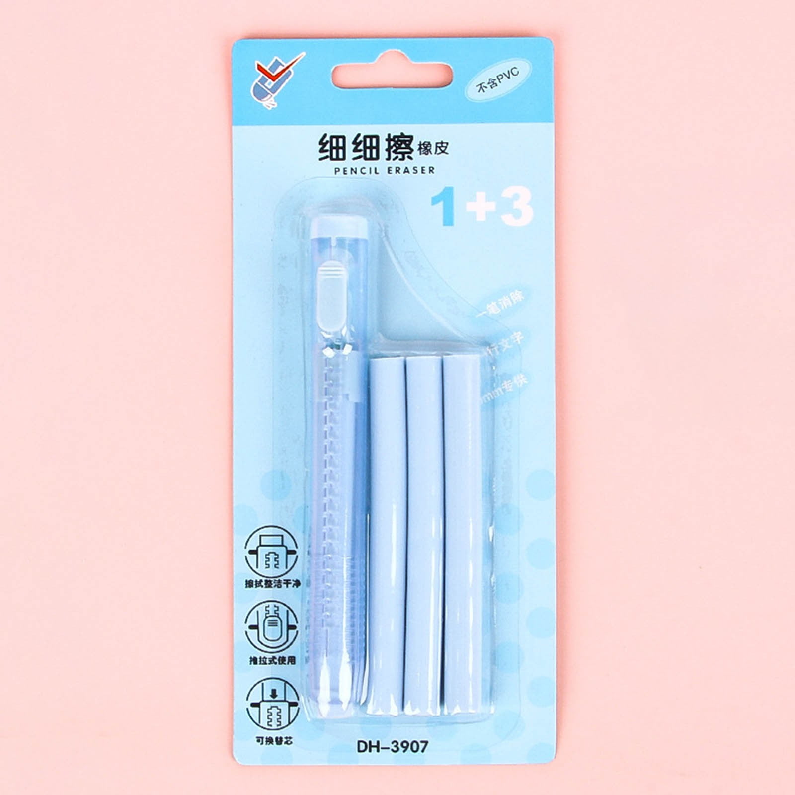 Eraser Pen Retractable Eraser for Creative Mechanical Pen Shape Eraser ...