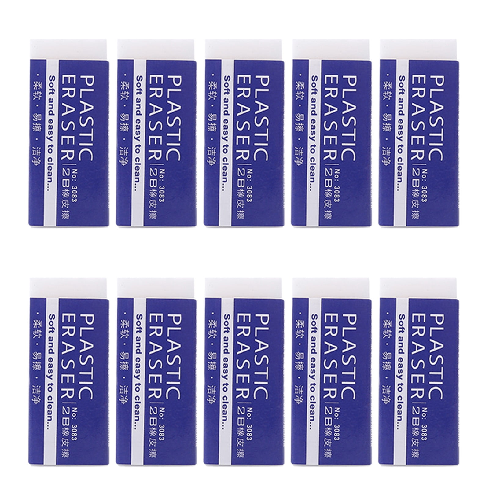 Eraser Pencil 2B Test Eraser Superior Erasing Ability Soft Flexible ...