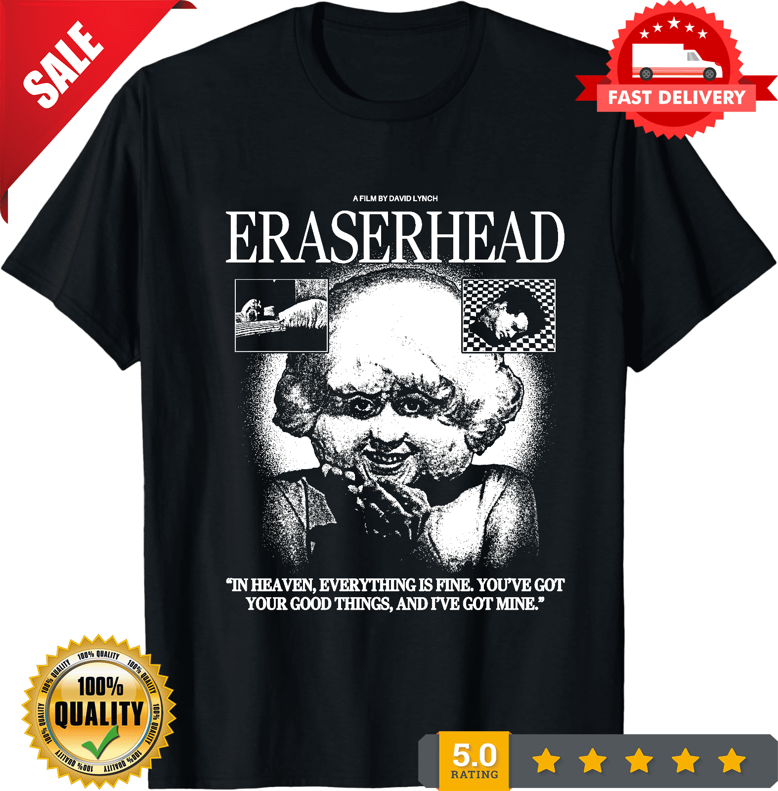 Eraserhead 1977 Horror Movie T-shirt, Gift for Woman and Man Unisex T ...