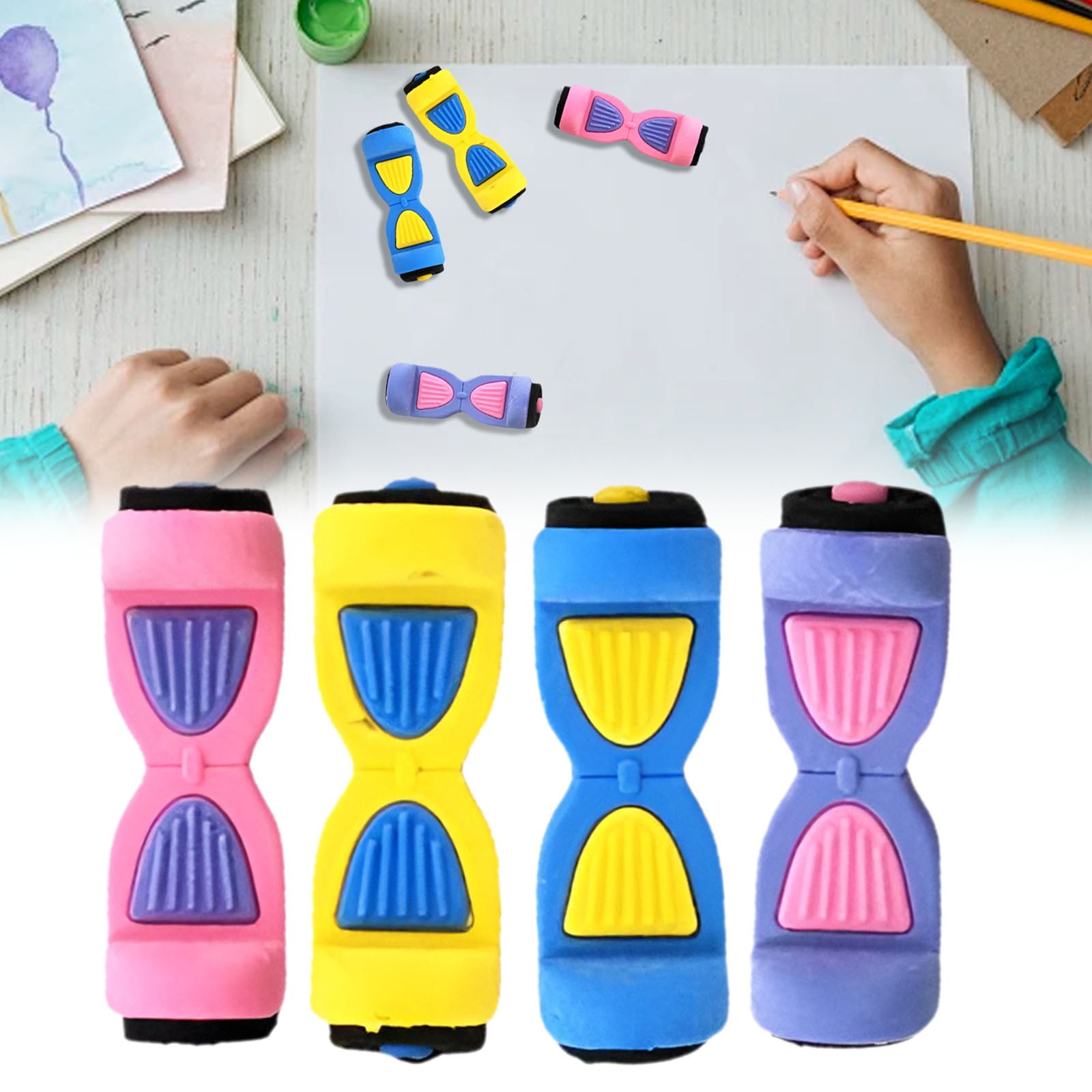 Erasers For Pencils 3D Self Balancing Scooter Eraser – Creative ...