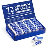 Erasers, Shuttle Art 72 Pack Premium Erasers Bulk, White Erasers Set ...