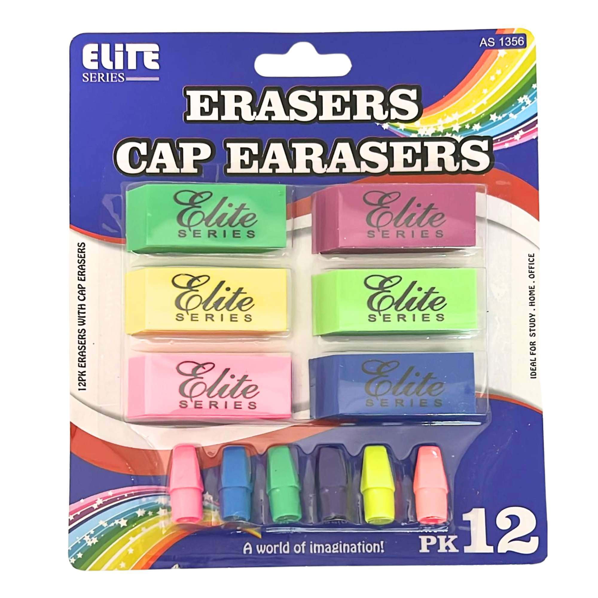 Erasers and Cap Erasers Set: 12CT - Walmart.com
