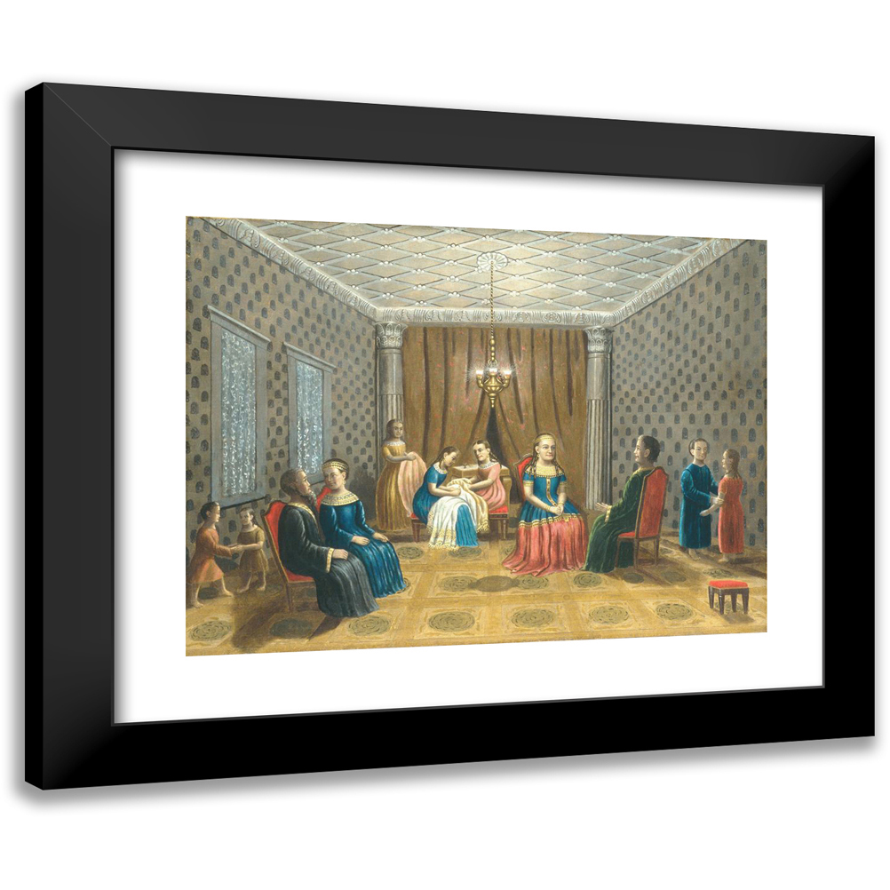 Erastus Salisbury Field 18x15 Black Modern Framed Museum Art Print ...