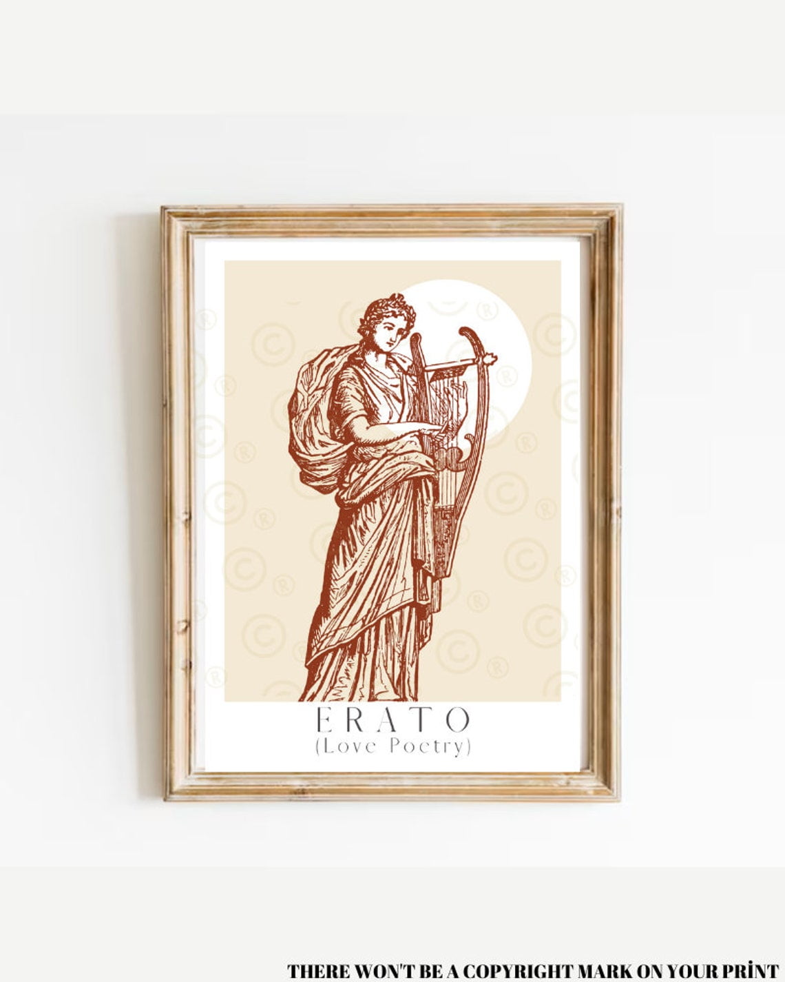 Erato, Love Poem Wall Art, The Nine Muses, Classic Literature Poster ...