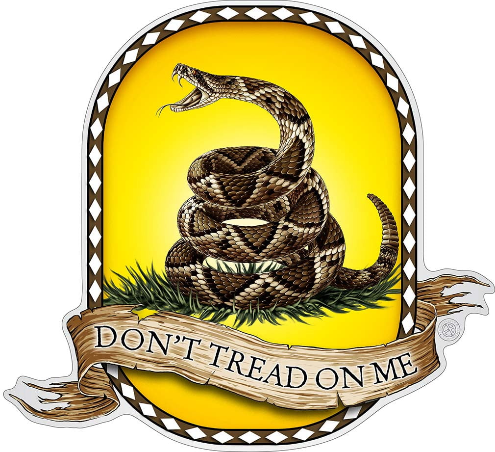 Erazor Bits Don't Tread On Me Reflective Vinyl Decal, 12" - Walmart.com