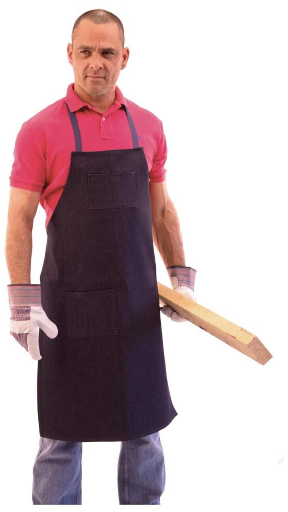 Erb F4 Indigo Denim Bib Apron Osfm - Walmart.com