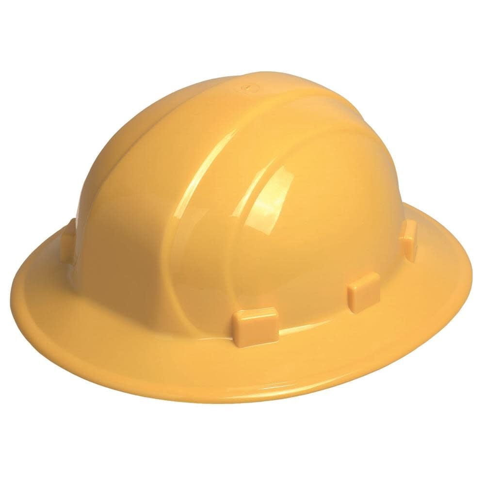 Erb Omega Ii Full Brim Hard Hat - Yellow - Walmart.com