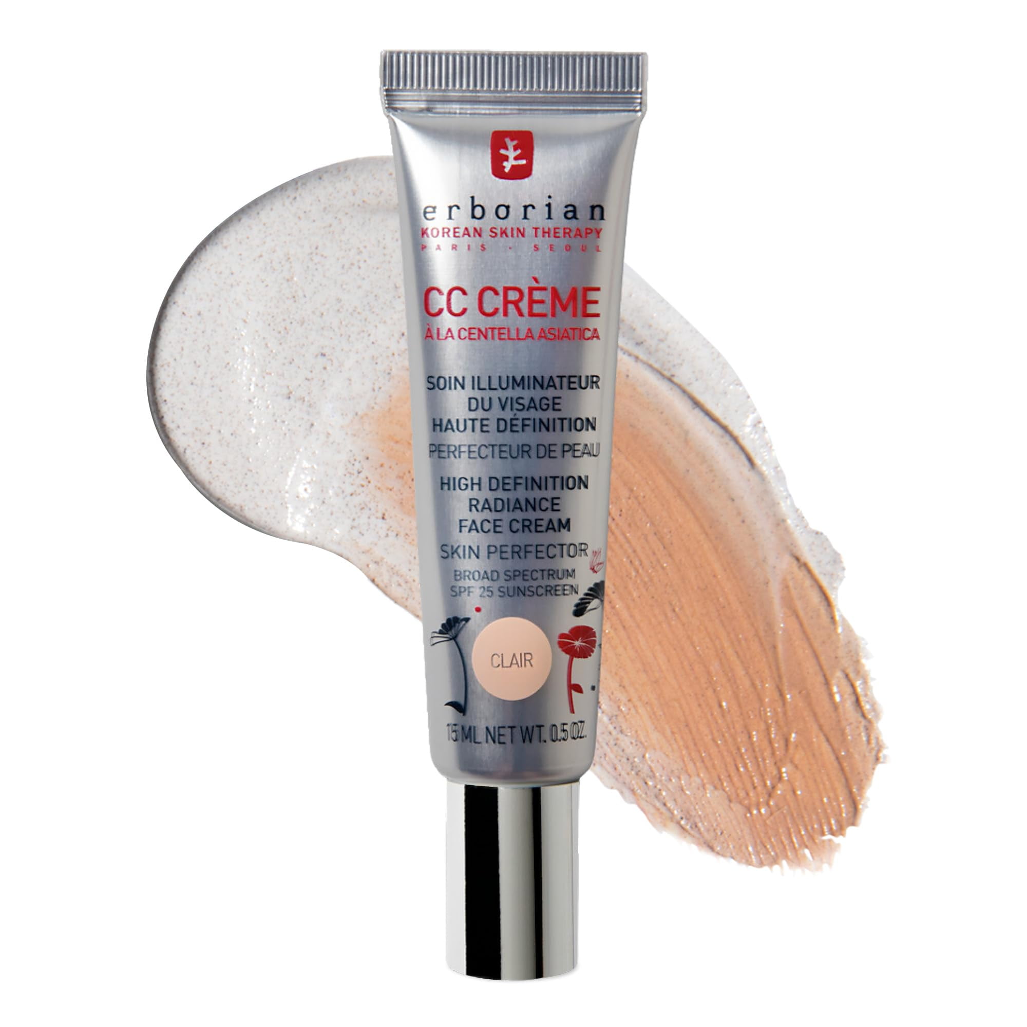 Erborian Color Correcting CC Cream with Centella Asiatica, (Clair ...