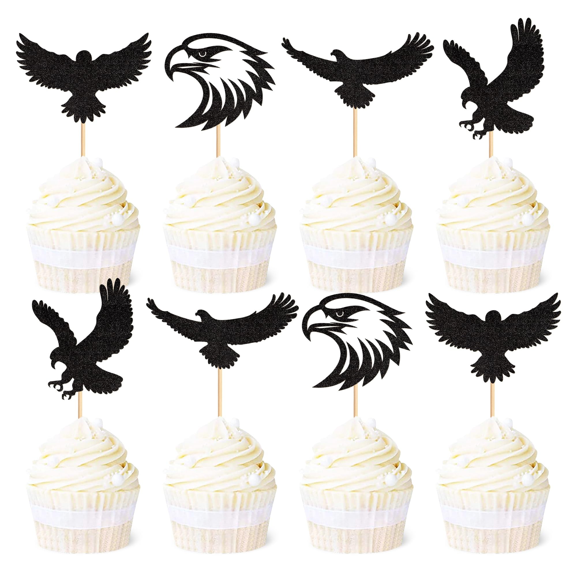 Ercadio 24 PackITSC Eagle Cupcake Toppers Eagle Cupcake Picks Animal Cupcake Picks Eagle ...