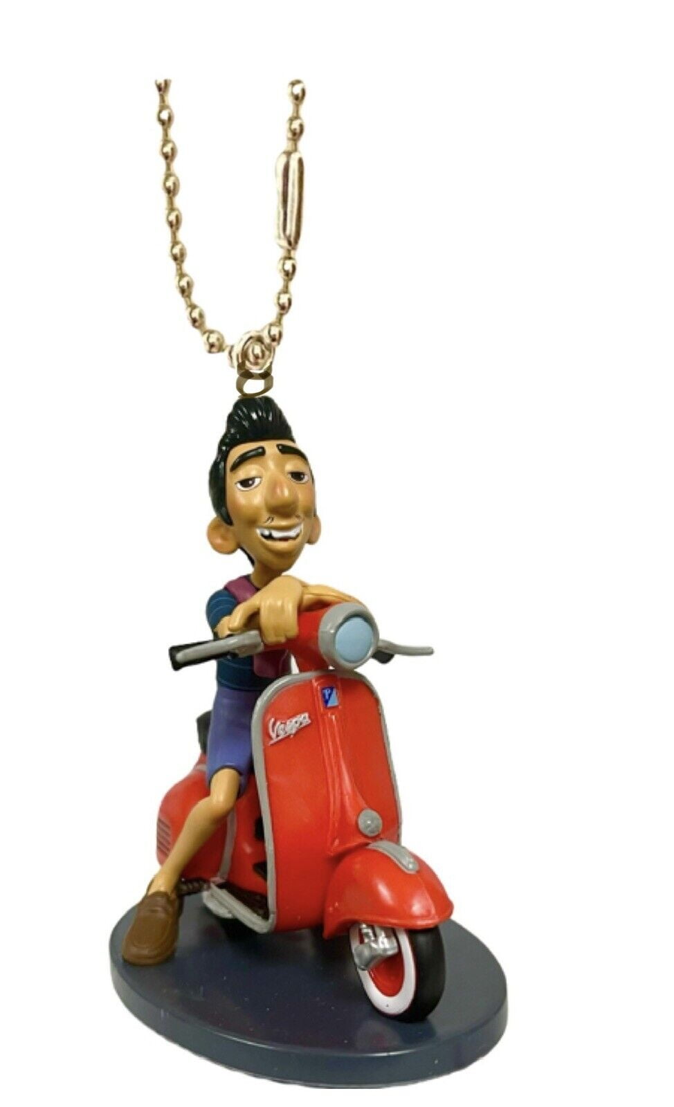 Ercole & Vespa PVC Keychain Dangler Ornament Figure Figurine Luca Charm ...